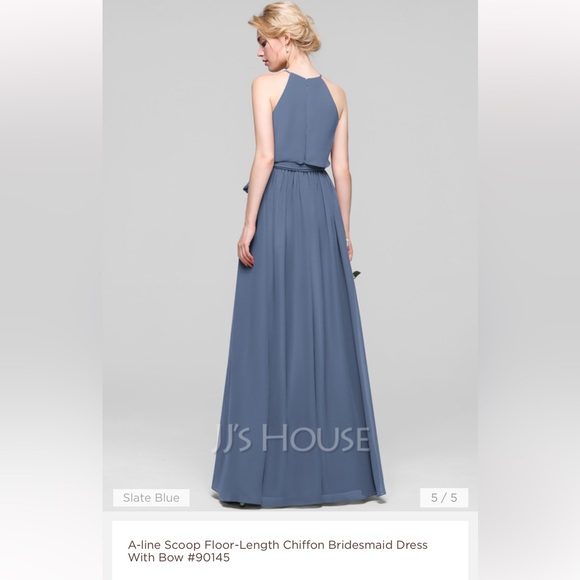 JJs House | Dresses | Jjs House Bridesmaid Dress Slate Blue | Poshmark